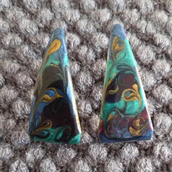 Jewelry | Colorful Abstract Earrings | Poshmark